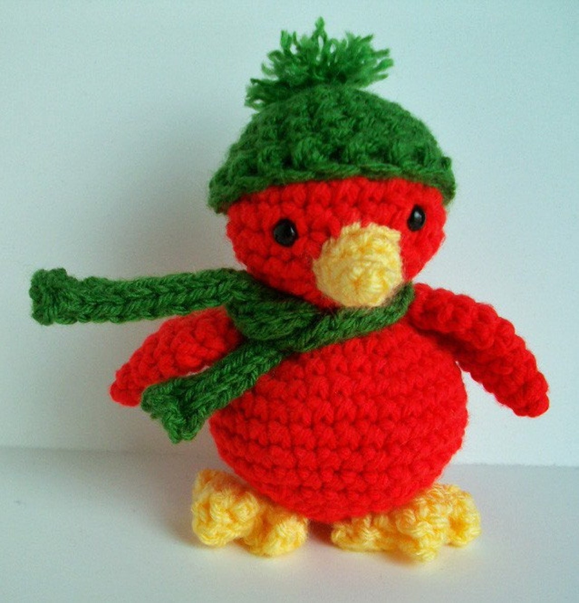 Crochet Pattern Ready for Winter Red Bird - Etsy