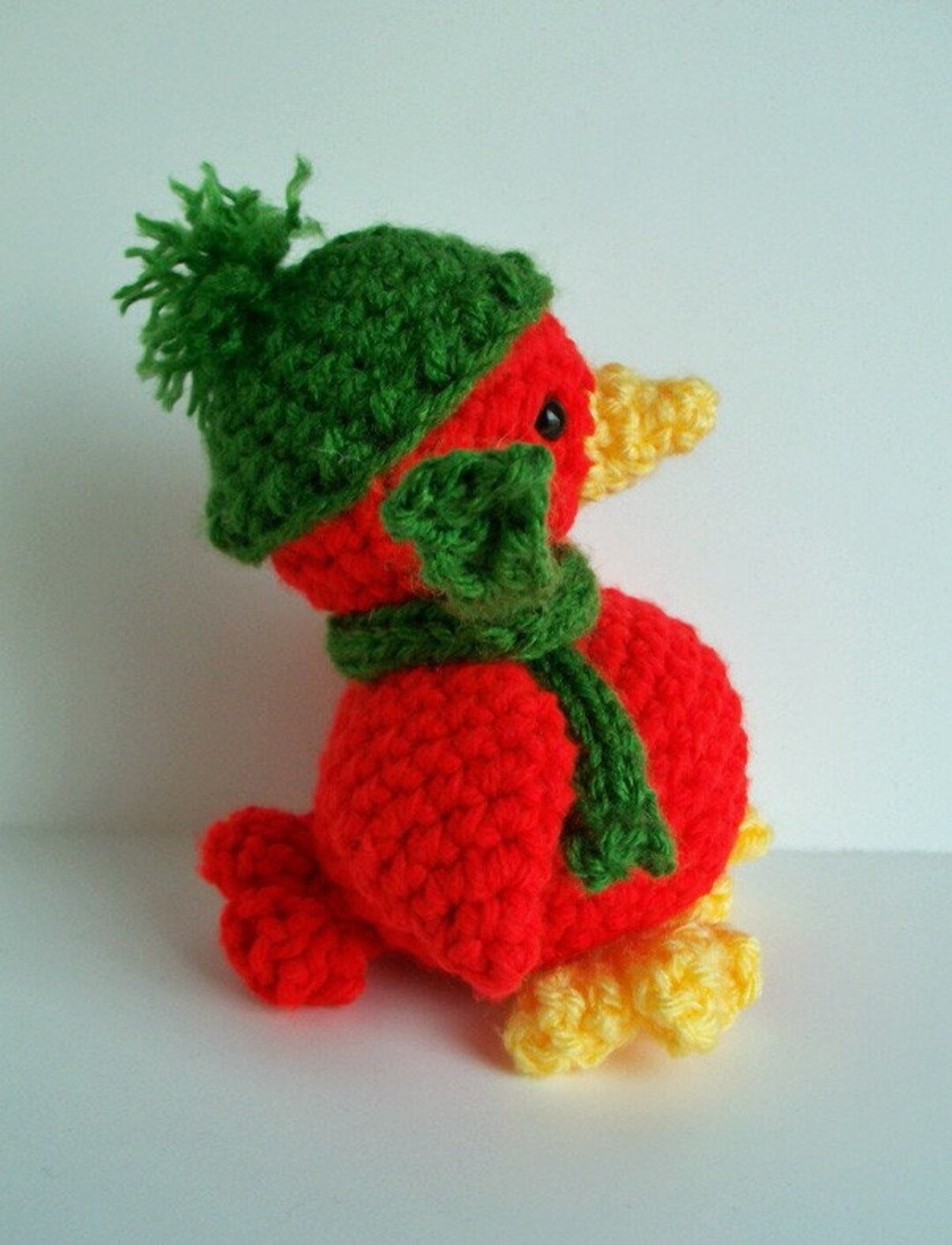 Crochet Pattern Ready for Winter Red Bird - Etsy