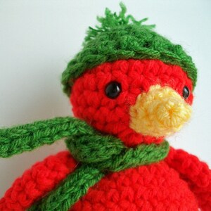 Crochet Pattern Ready for Winter Red Bird - Etsy