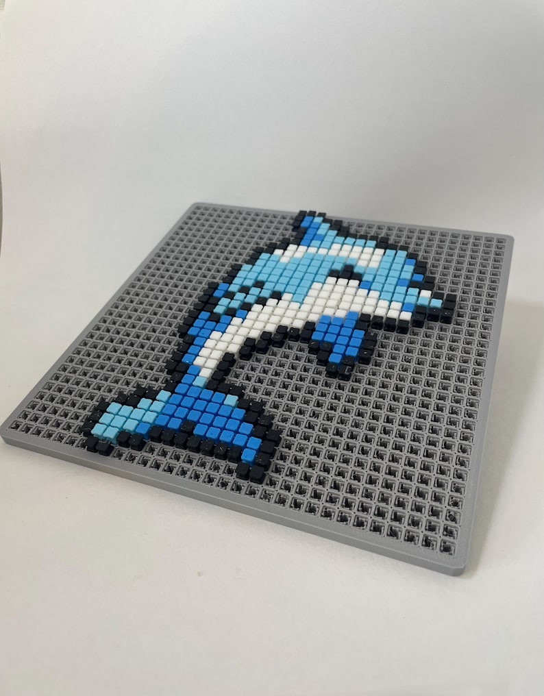 Dolphin Pixel Art Puzzle - Etsy