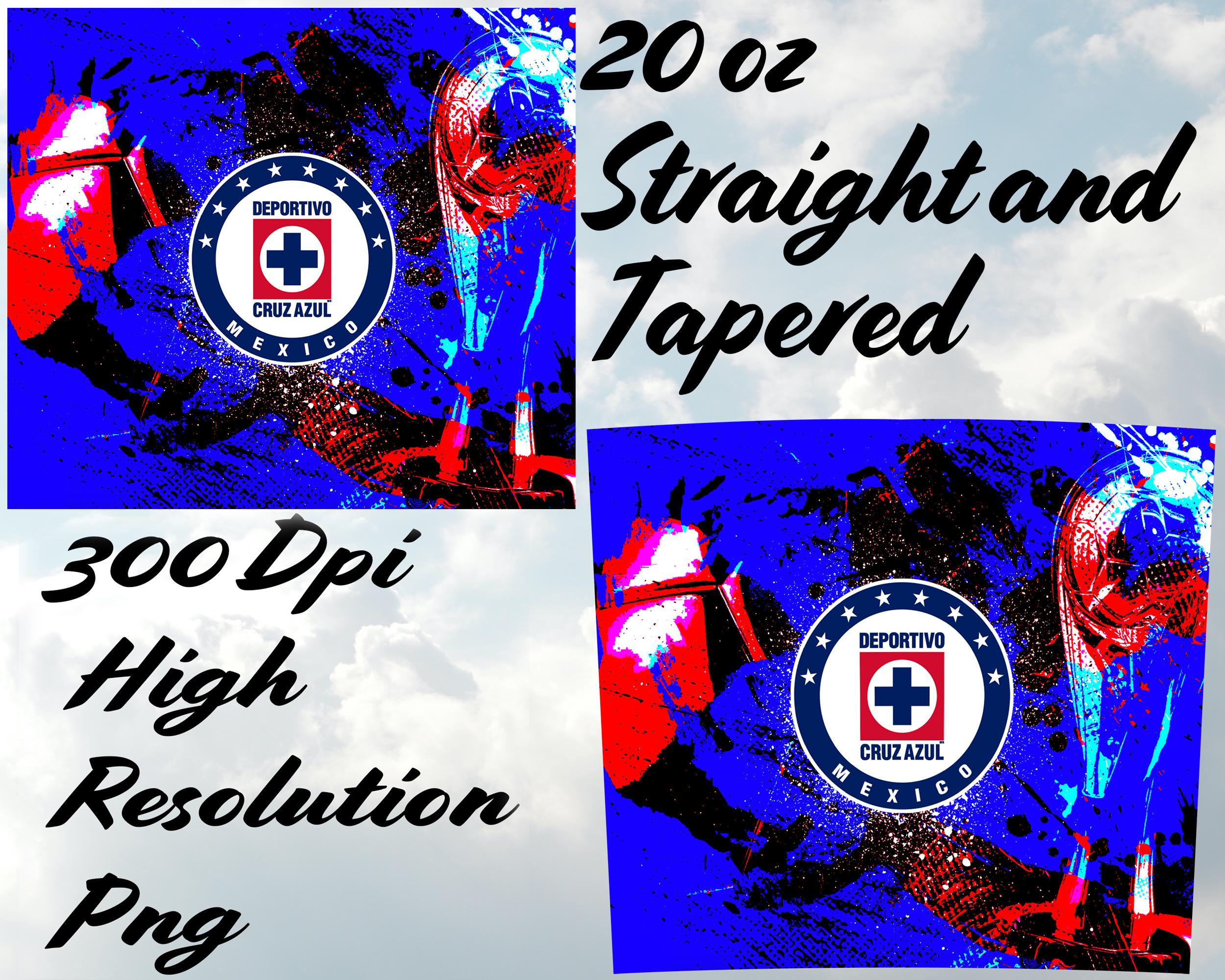 Cruz Azul PNG for Sublimation Skinny Tumbler - Etsy