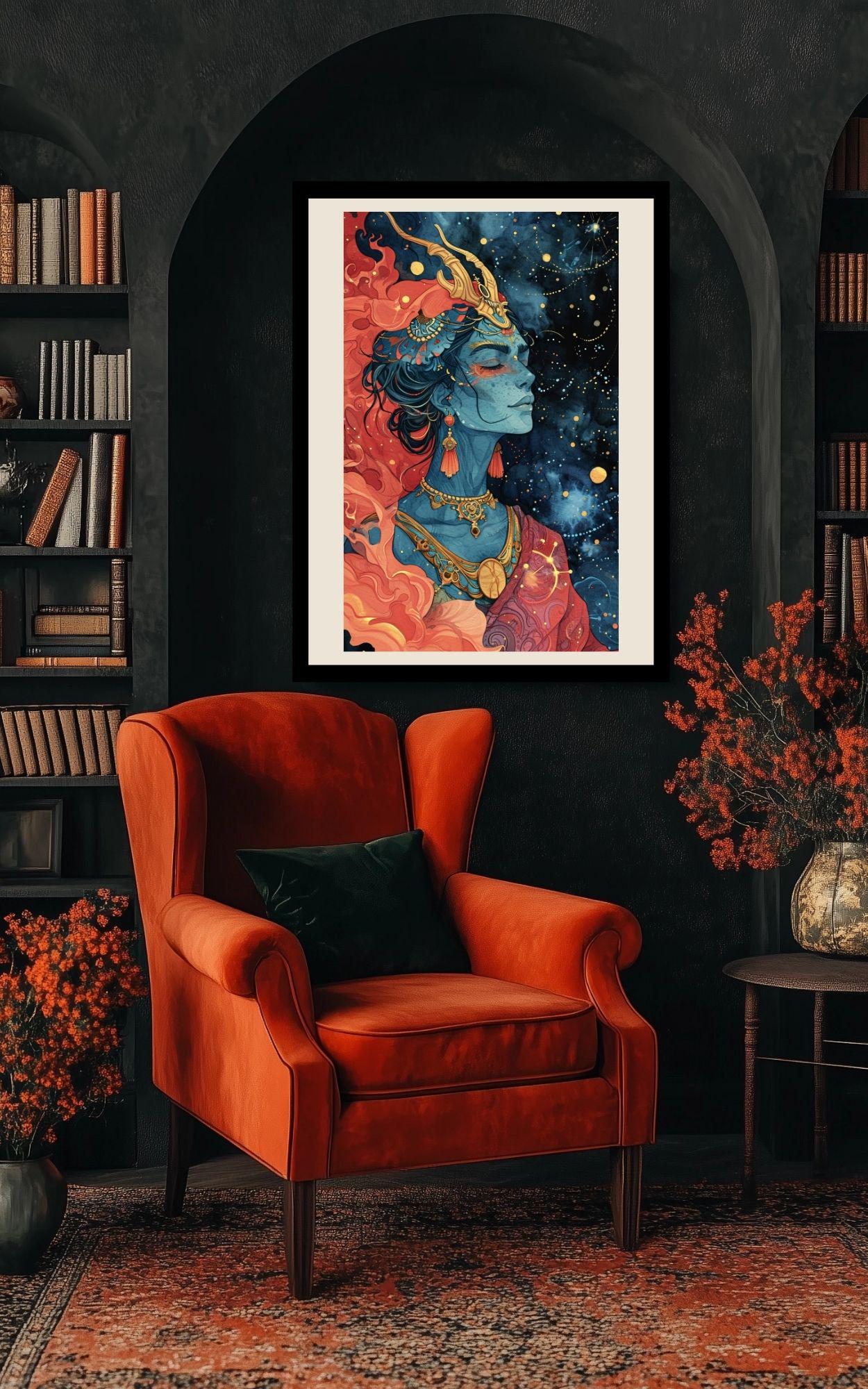 Strength Tarot Card | Wall Decor | Fine Art Print | AI Art | AI ...