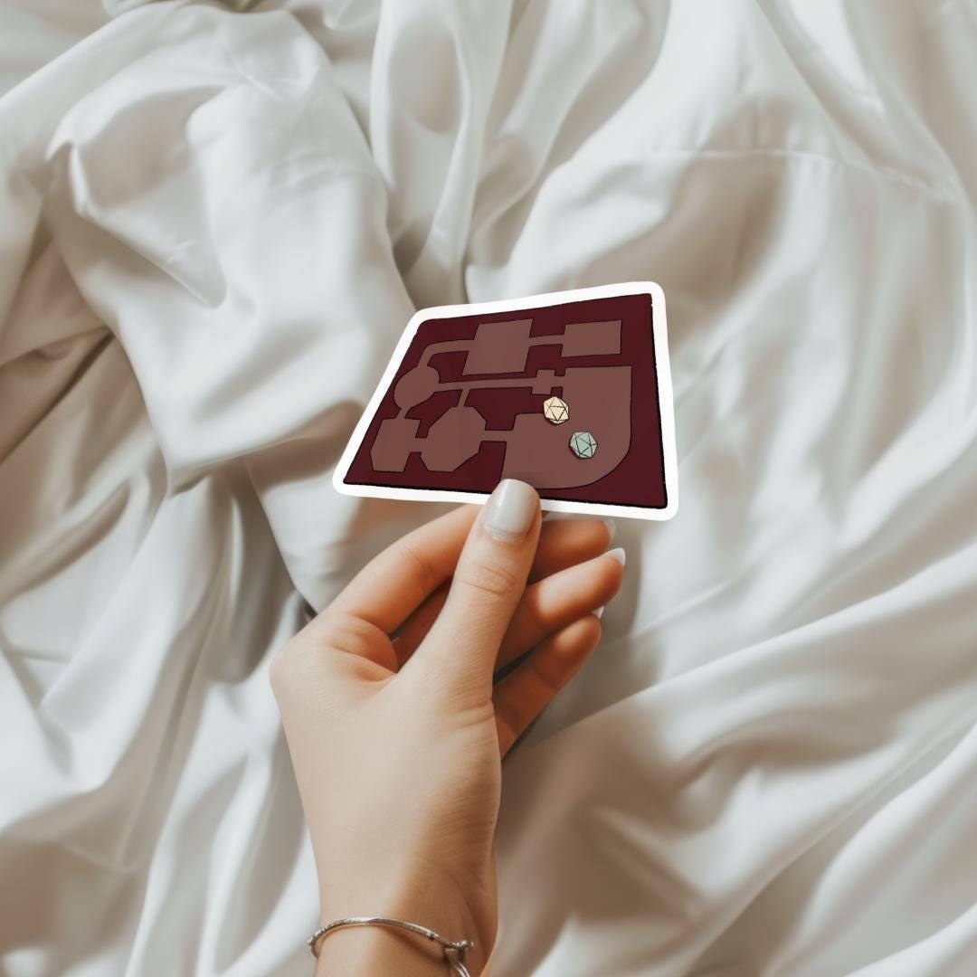 Battle Map Vinyl Sticker, Waterproof Battle Map Sticker, DND Water ...