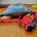 Vintage Osh Kosh B'gosh Denim Blue Stripe MINI Belt Bag Fanny Pack ...