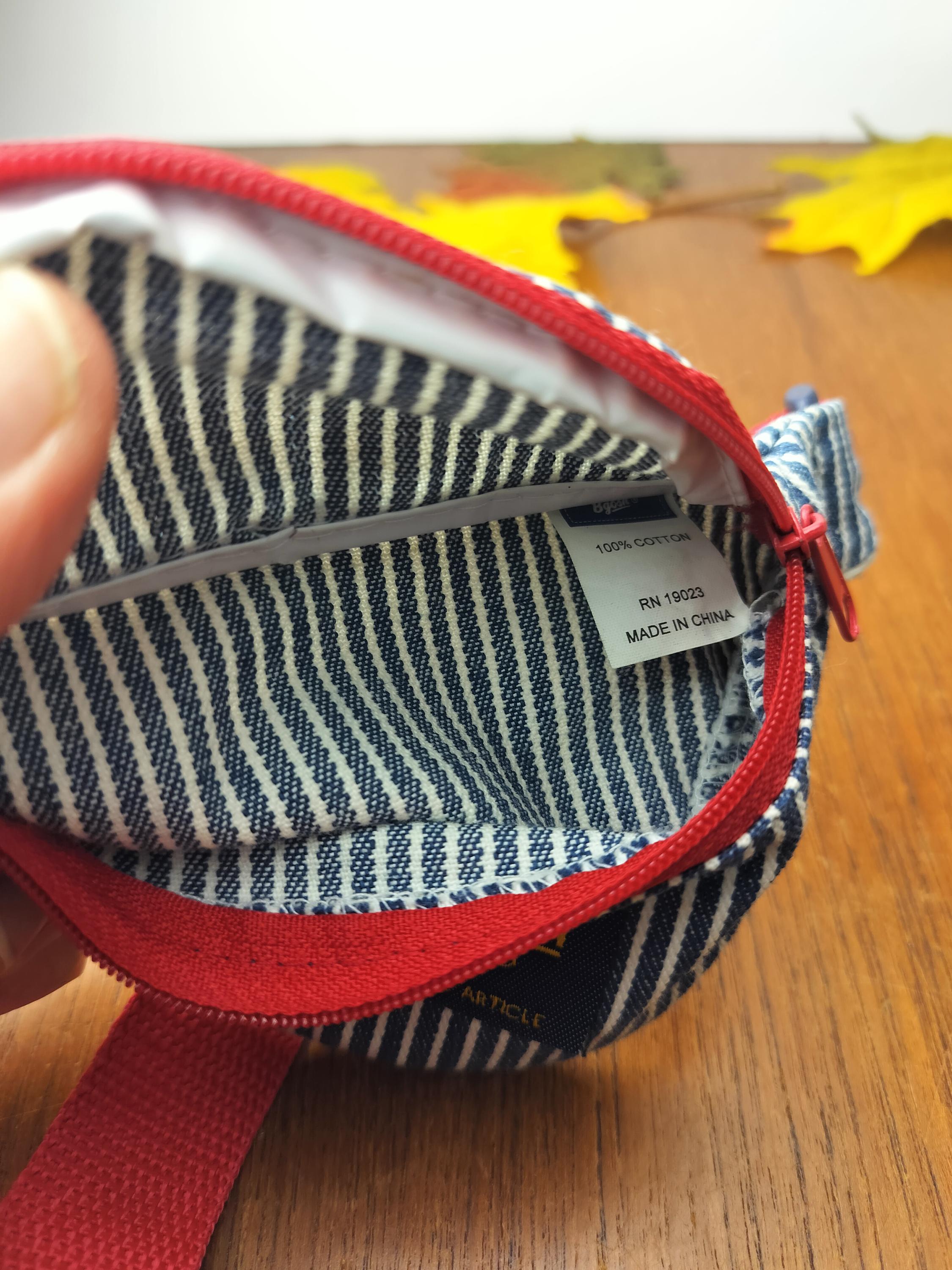 Vintage Osh Kosh B'gosh Denim Blue Stripe MINI Belt Bag Fanny Pack ...