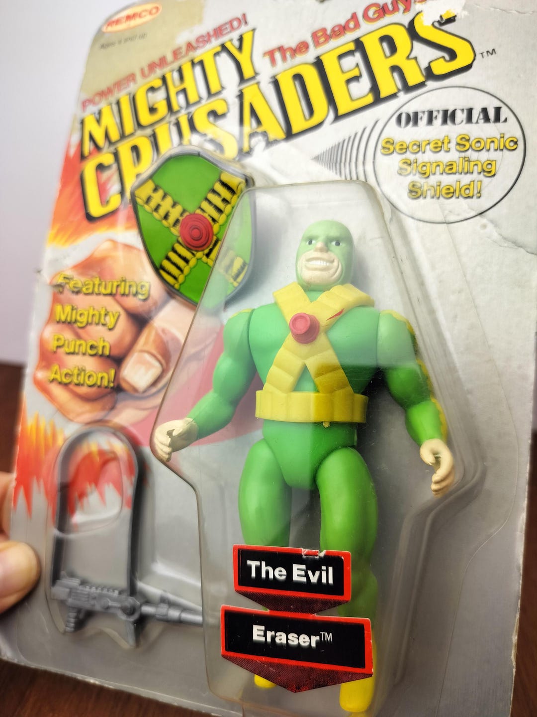 Vintage Mighty Crusaders Evil Eraser Action Figure 80's Kids Toys REMCO ...