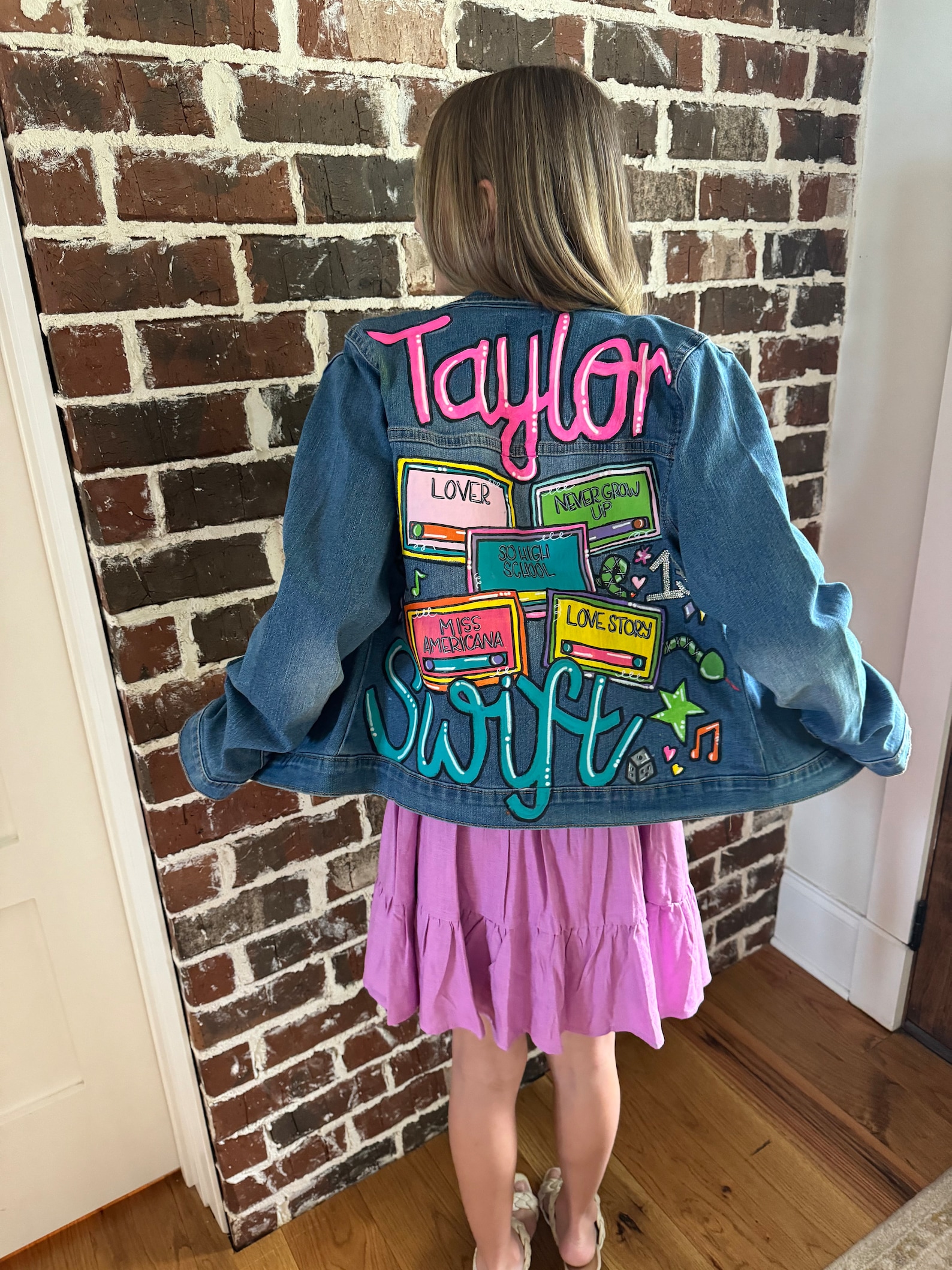 Hand Painted Denim Jacket-customizable-you Supply the Jacket-you ...