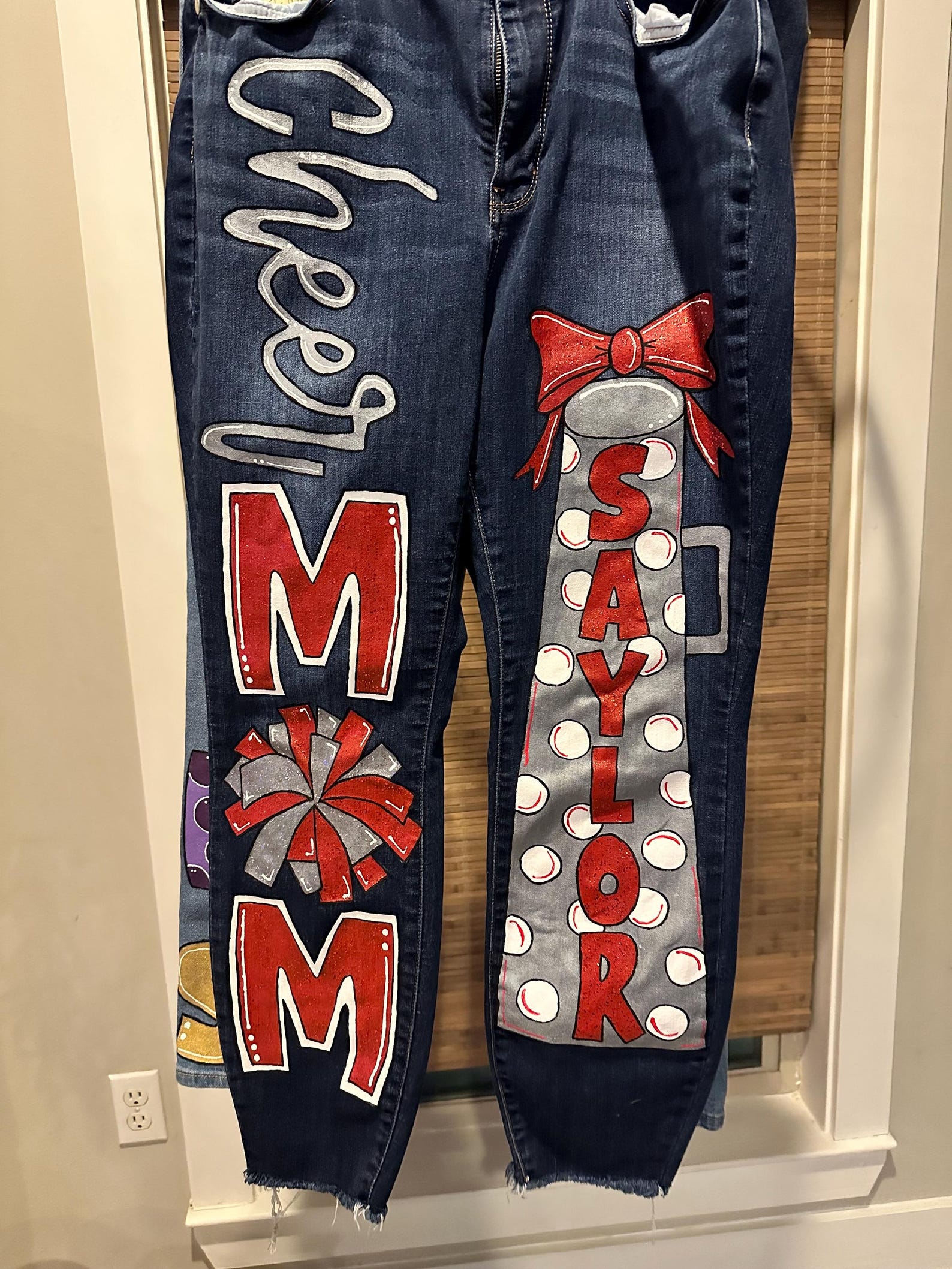Hand Painted Denim Jeans-customizable-you Supply the Jeans-you ...