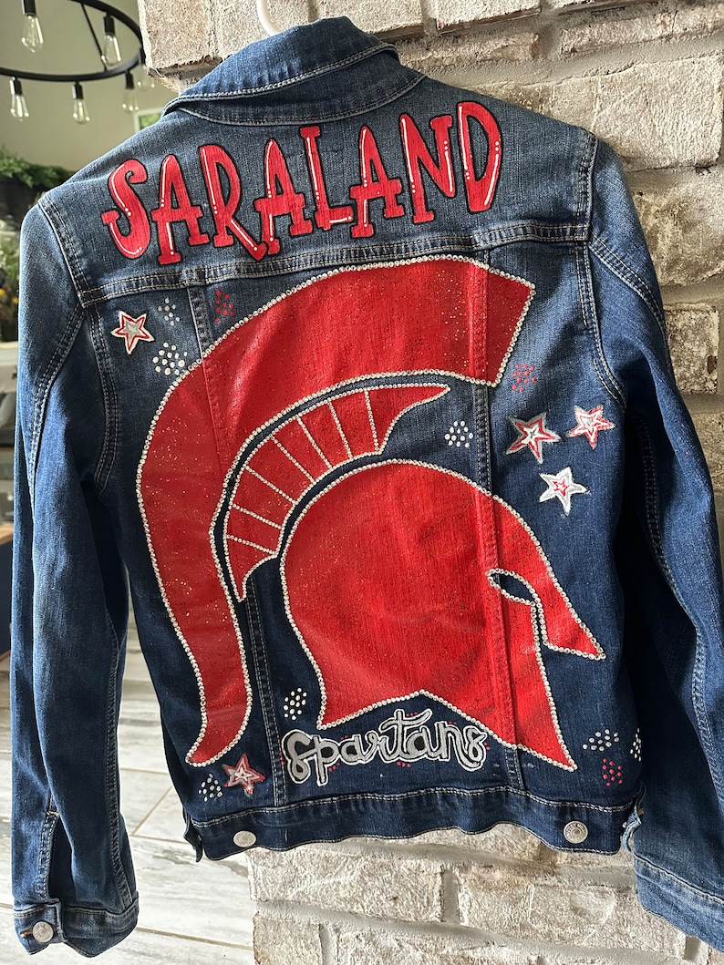 Hand Painted Denim Jacket-customizable-you Supply the Jacket-you ...