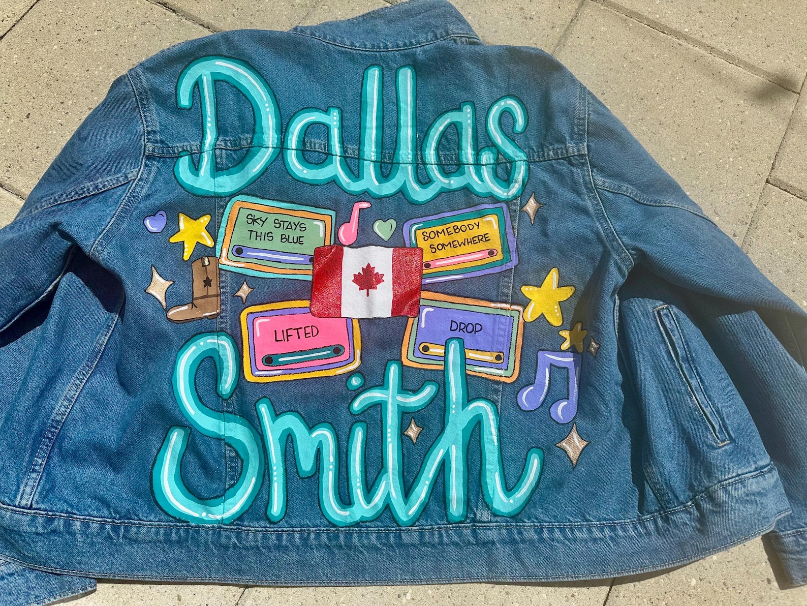 Hand Painted Denim Jacket-customizable-you Supply the Jacket-you ...