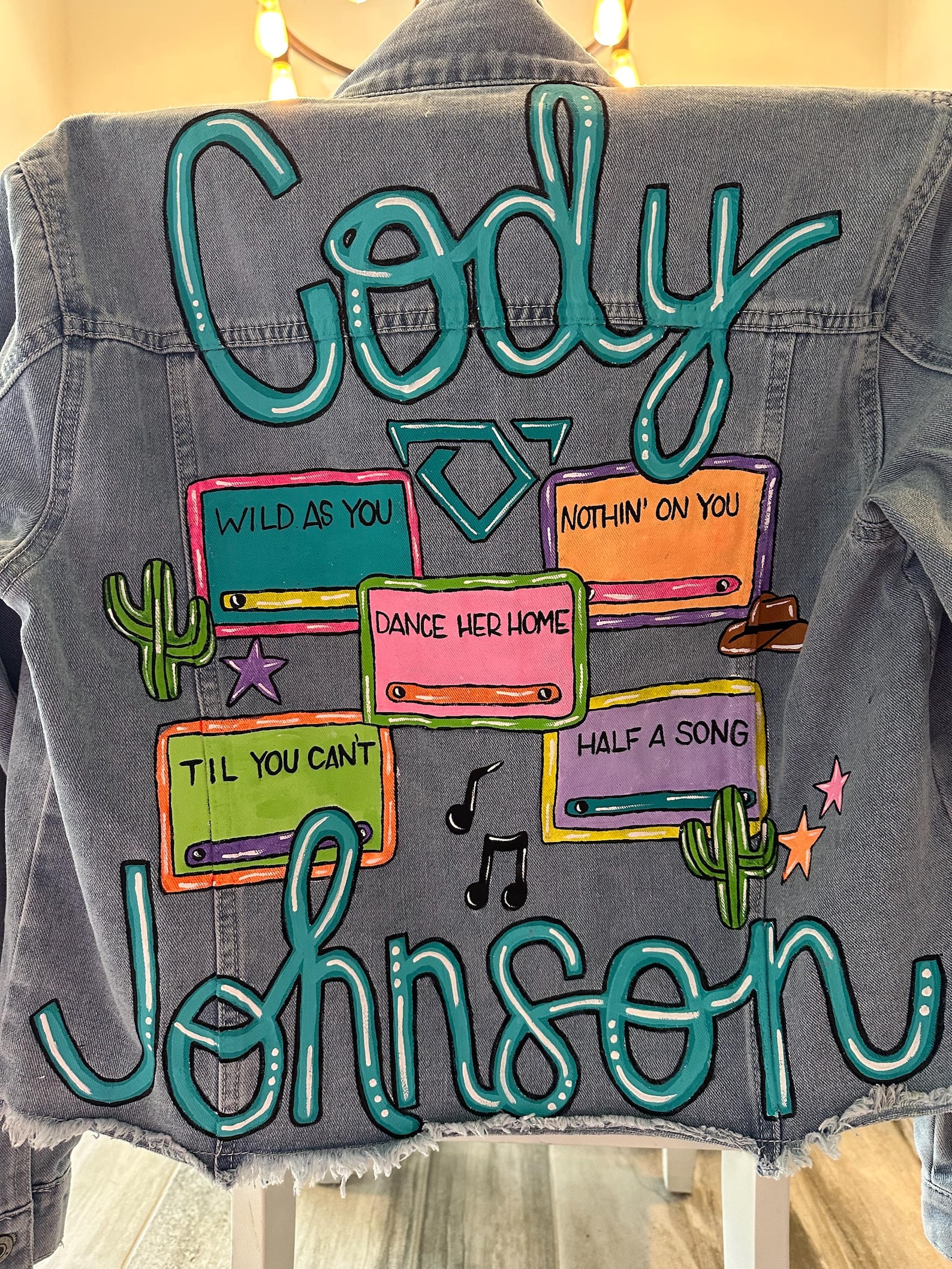 Hand Painted Denim Jacket-customizable-you Supply the Jacket-you ...