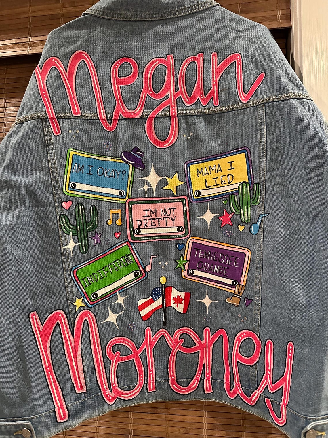 Hand Painted Denim Jacket-customizable-you Supply the Jacket-you ...