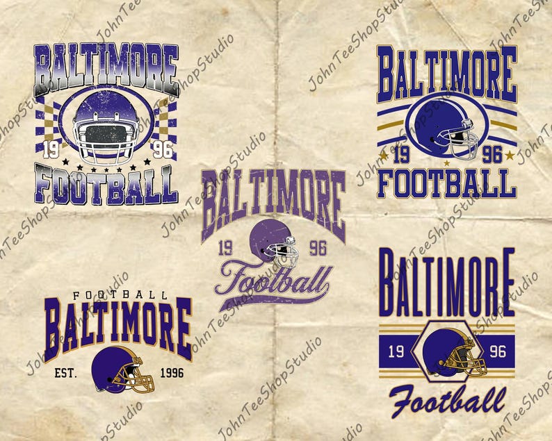 Baltimore Football PNG Bundle, Game Day Design (digital Download) - Etsy