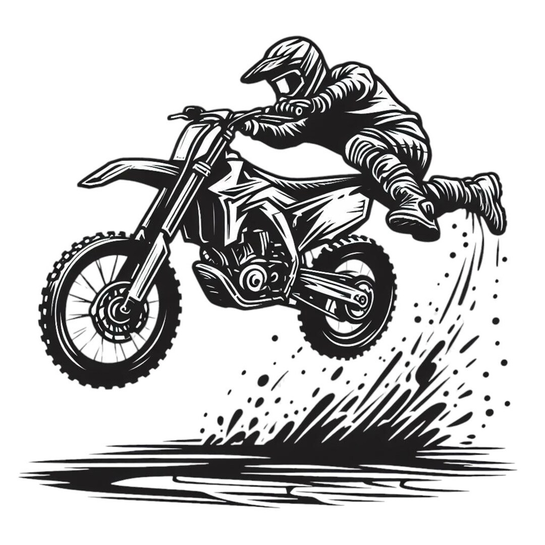 Motorcycle Rider Svg and Png - Etsy