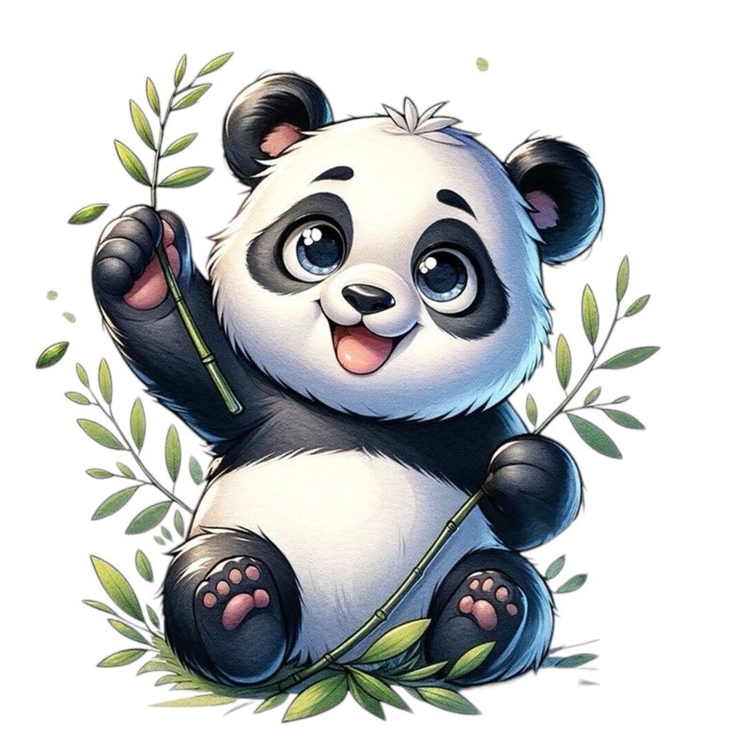 Panda Svg and Png - Etsy