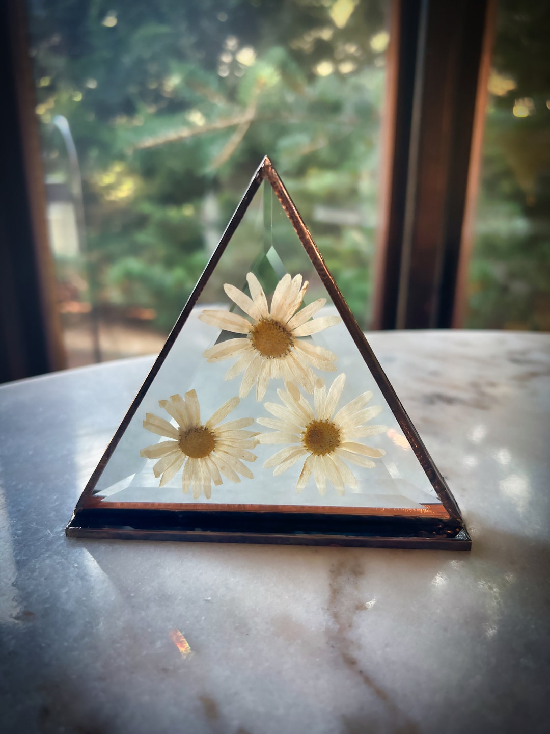 Table Top Glass Flower Display - Etsy