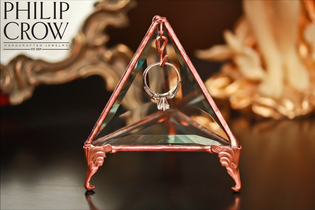 Glass Wedding Engagement Ring Display Holder - SINGLE Hook - the ...