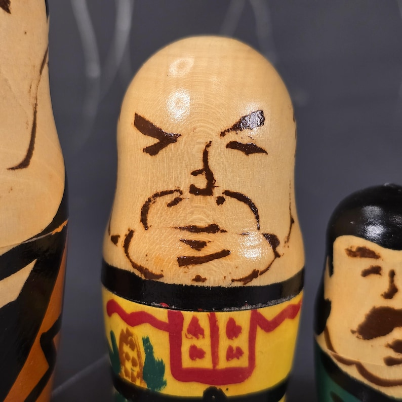 Vintage Russian Political Nesting Dolls – Soviet Leaders Matryoshka Set ...