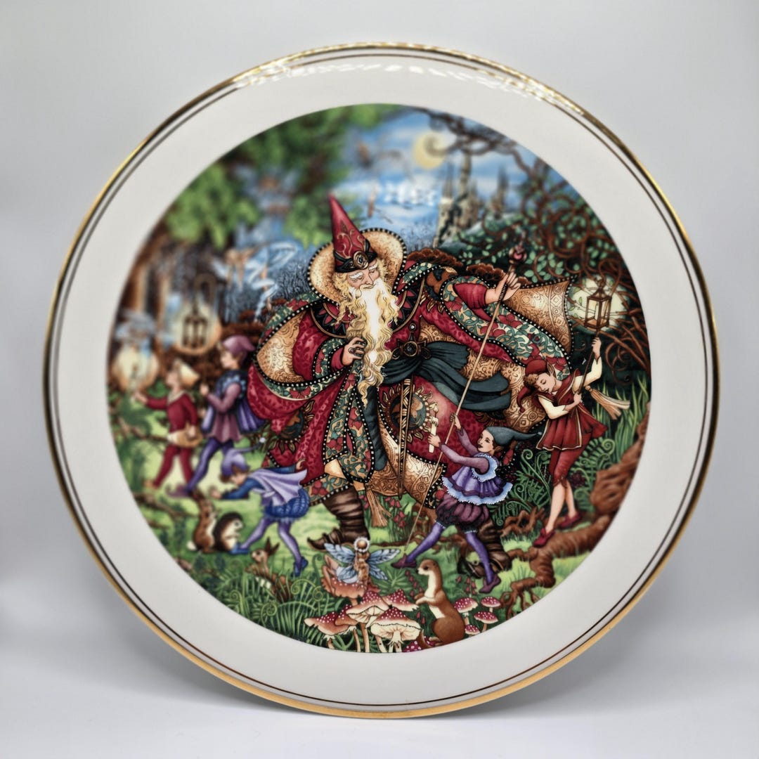 Royal Doulton Spellbinder Collection "moonlight Dance" Decorative Plate ...