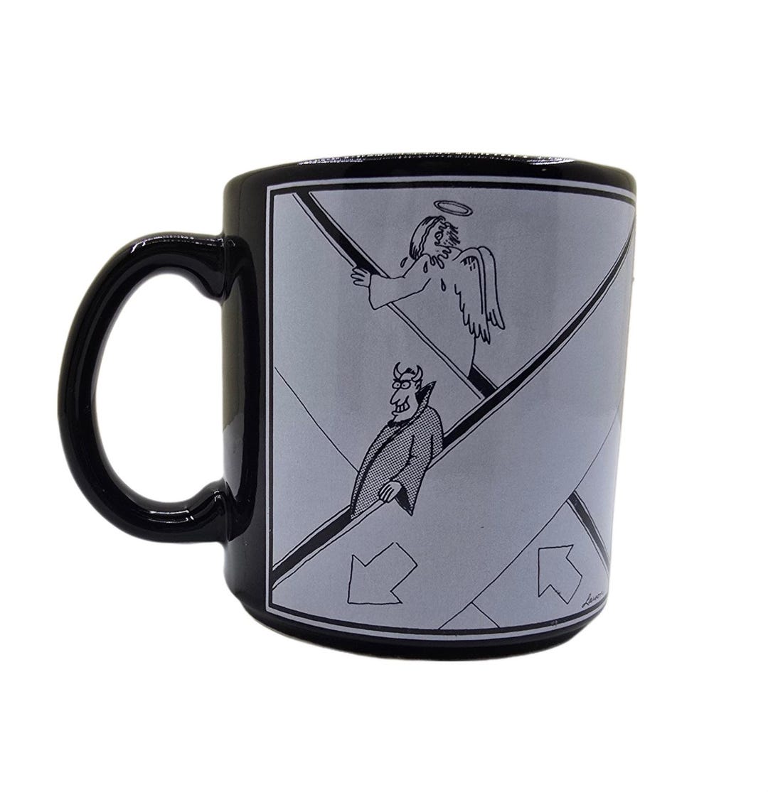 Vintage the Far Side Coffee Mug, Comic by Gary Larson - Angel Vs. Devil ...