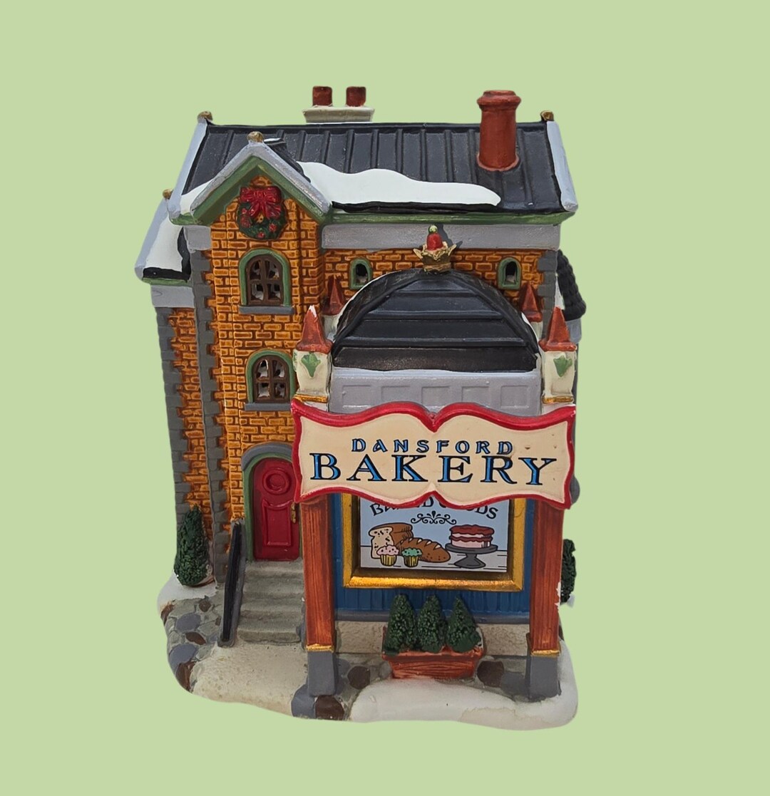 1999 LEMAX Dansford Bakery - Vintage Ceramic Christmas Village Building ...