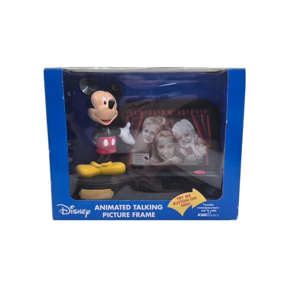 Vintage 1996 Disney Animated Talking Mickey Mouse Picture Frame, New in ...