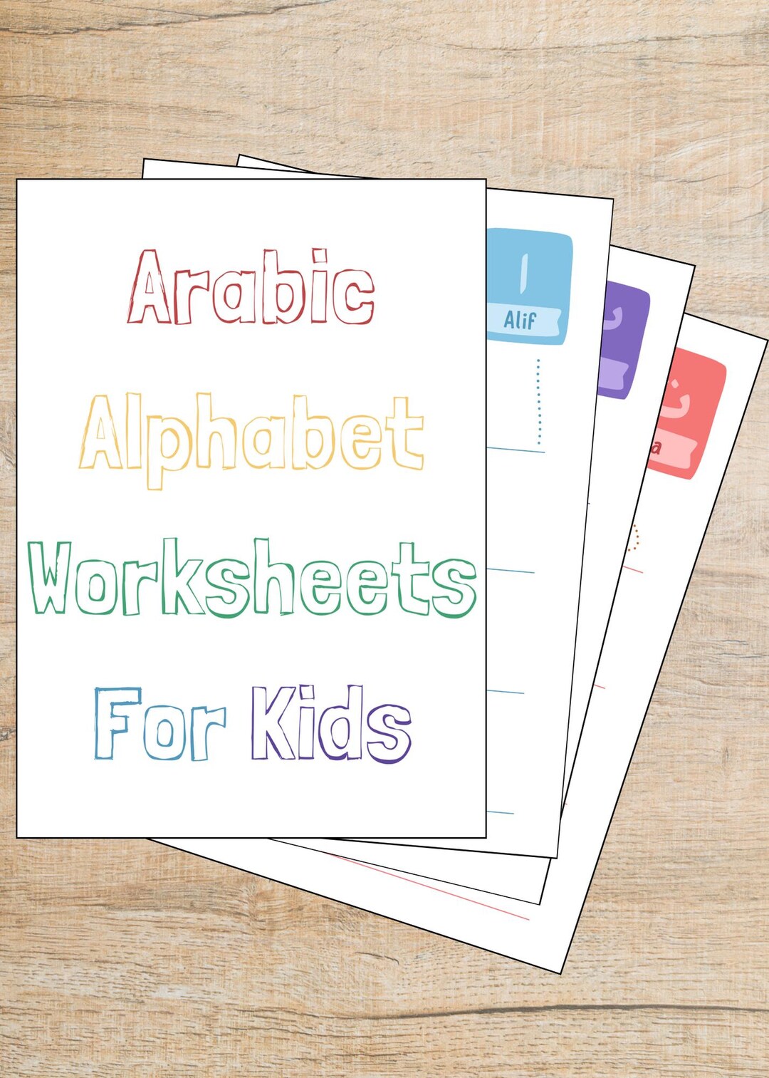 Arabic Alphabet Writing Worksheet - Etsy