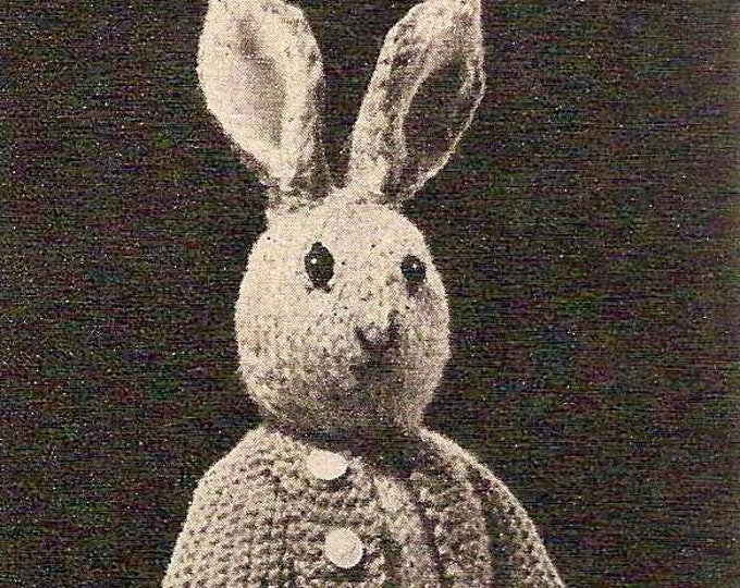 1955 Peter Rabbit Vintage Knitting Pattern 455 - Etsy