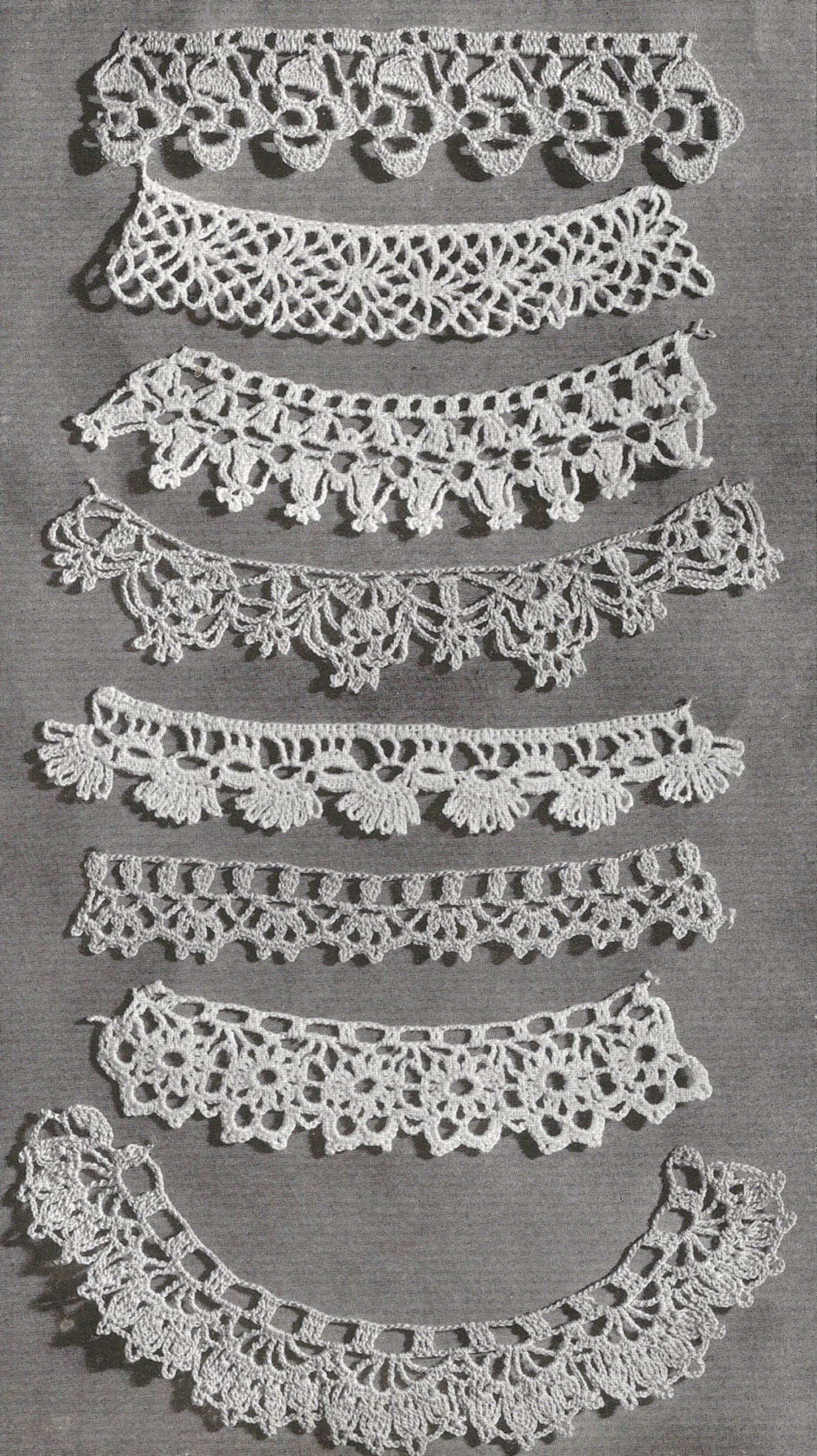 1940 Lace Edgings Vintage Crochet Pattern - Etsy