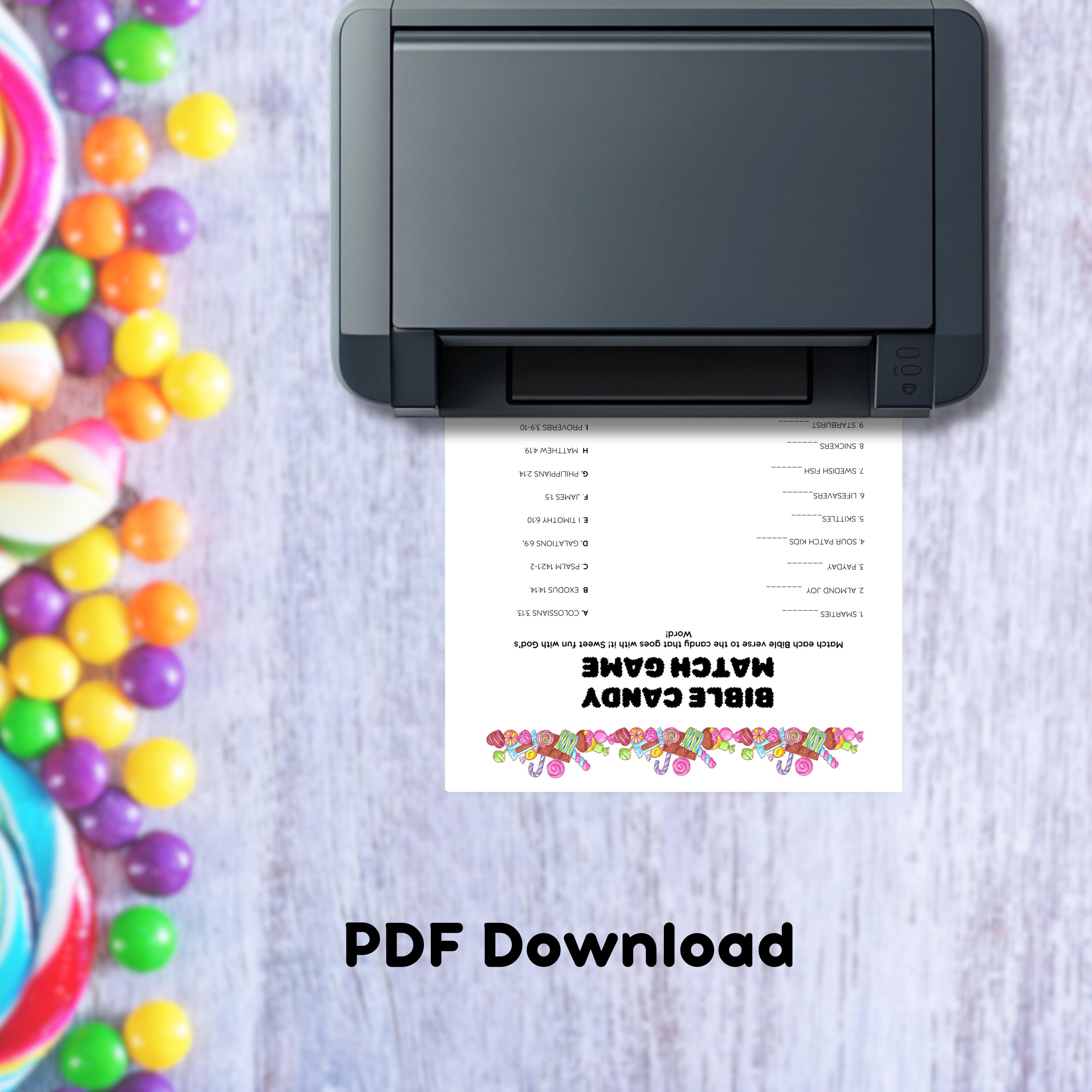 Bible Candy Match Game, Church Games, Women's Ministry Games, Retreat ...