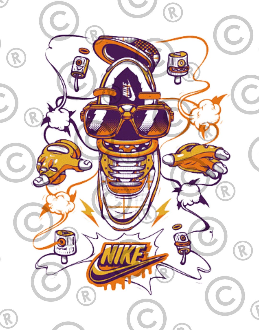 Nike Logo Nike Drip Logo Svg Jpeg Png Sneaker Head Ready to Print ...