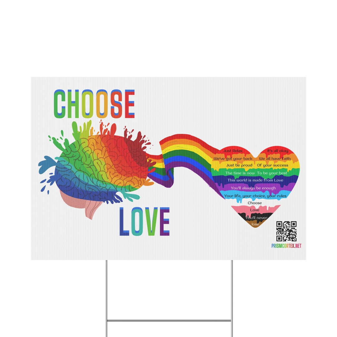 Choose Love Yard Sign - Etsy