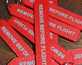 Remove Before Flight Keychain, Very High Quality, Air Tag, Flight Tag ...