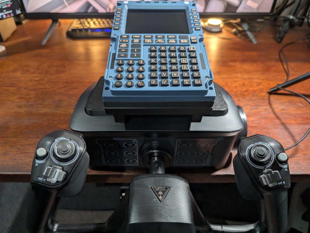 Winwing MCDU PFP Stand for the Turtle Beach Velocity One Yoke - Etsy