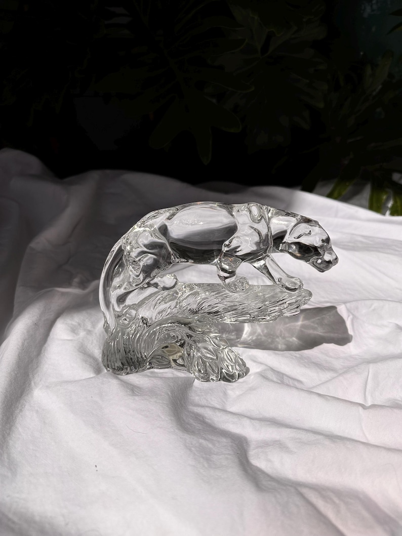 Jaguar Wonders of the Wild Full Lead Crystal 1980s Germany Glass ...