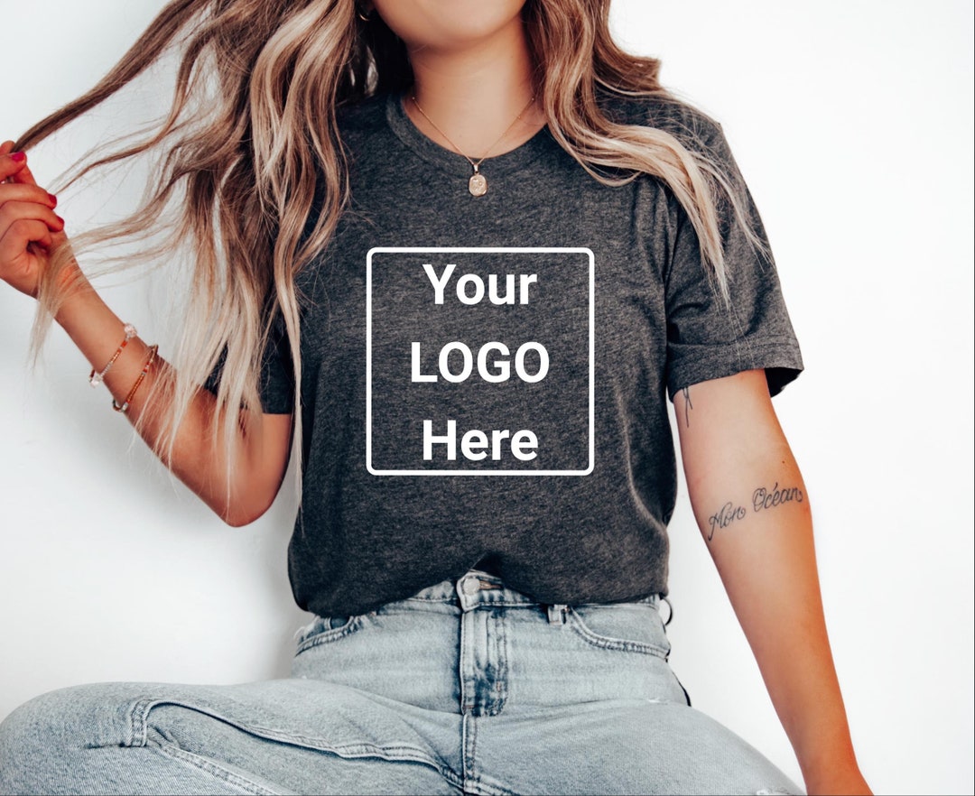 Personalized Logo T-shirt Custom Logo Shirt Your Business Logo or Brand ...