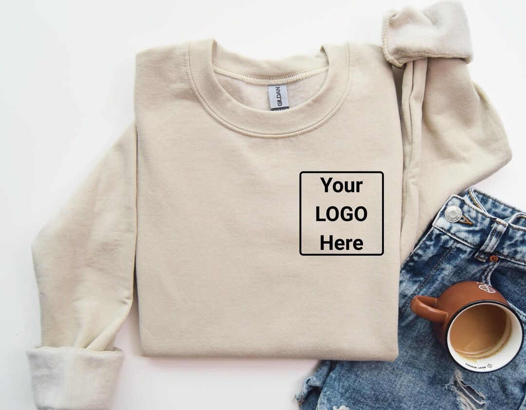 Personalized Logo Sweatshirt Custom Logo Sweater Your Business Logo or ...