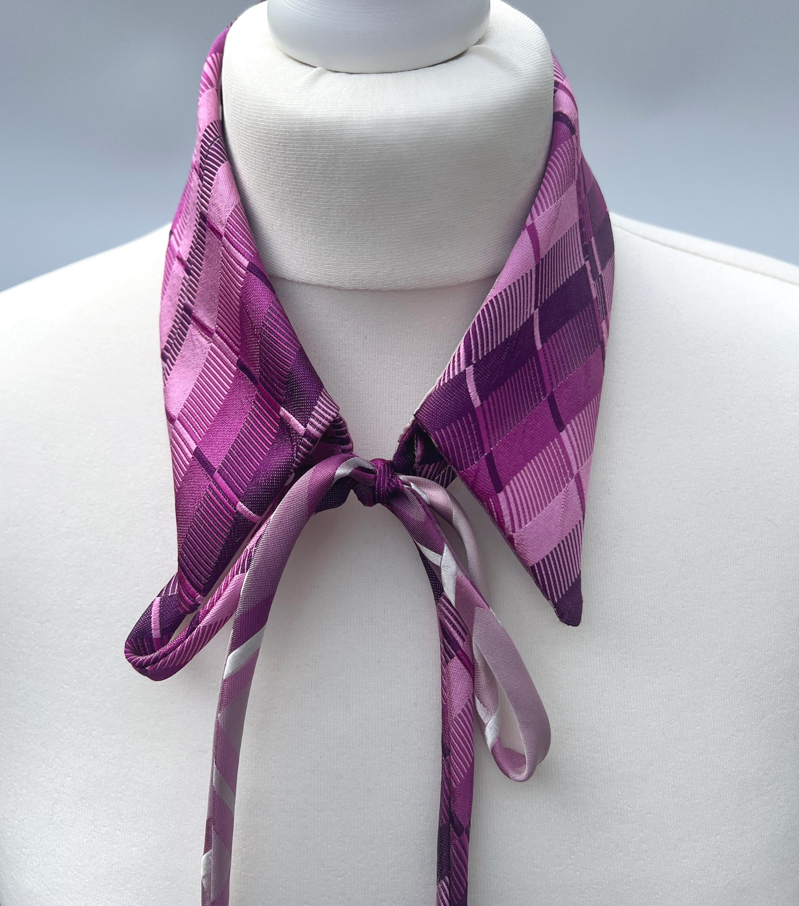 Unique Handmade Reversible 100% Silk Collar Sustainable Accessory ...