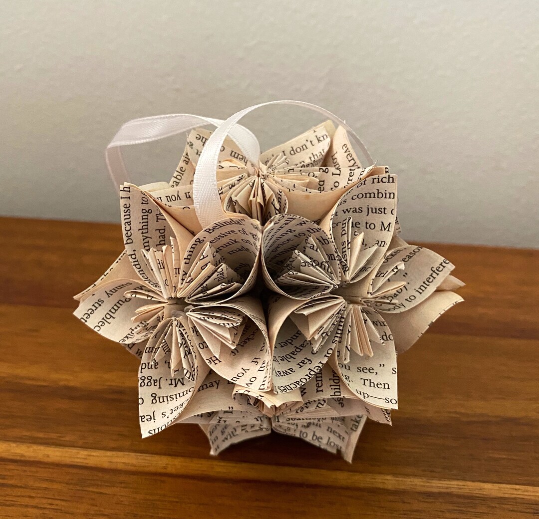 Great Expectations Book Small Paper Flower Pomander Ornament First ...