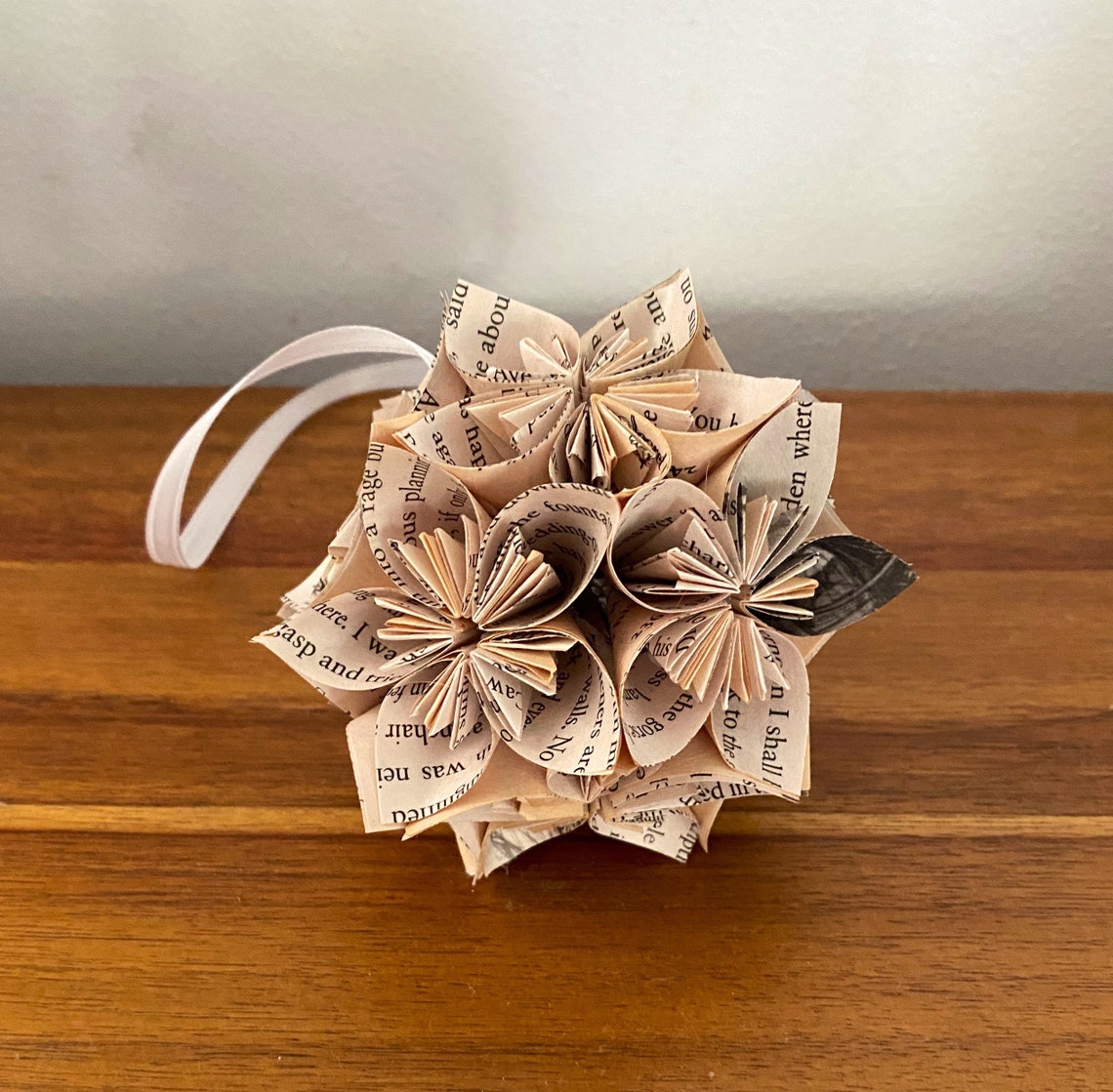 The Secret Garden Book Small Paper Flower Pomander Ornament - Etsy