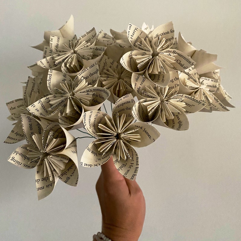 Book Paper Flowers - Etsy