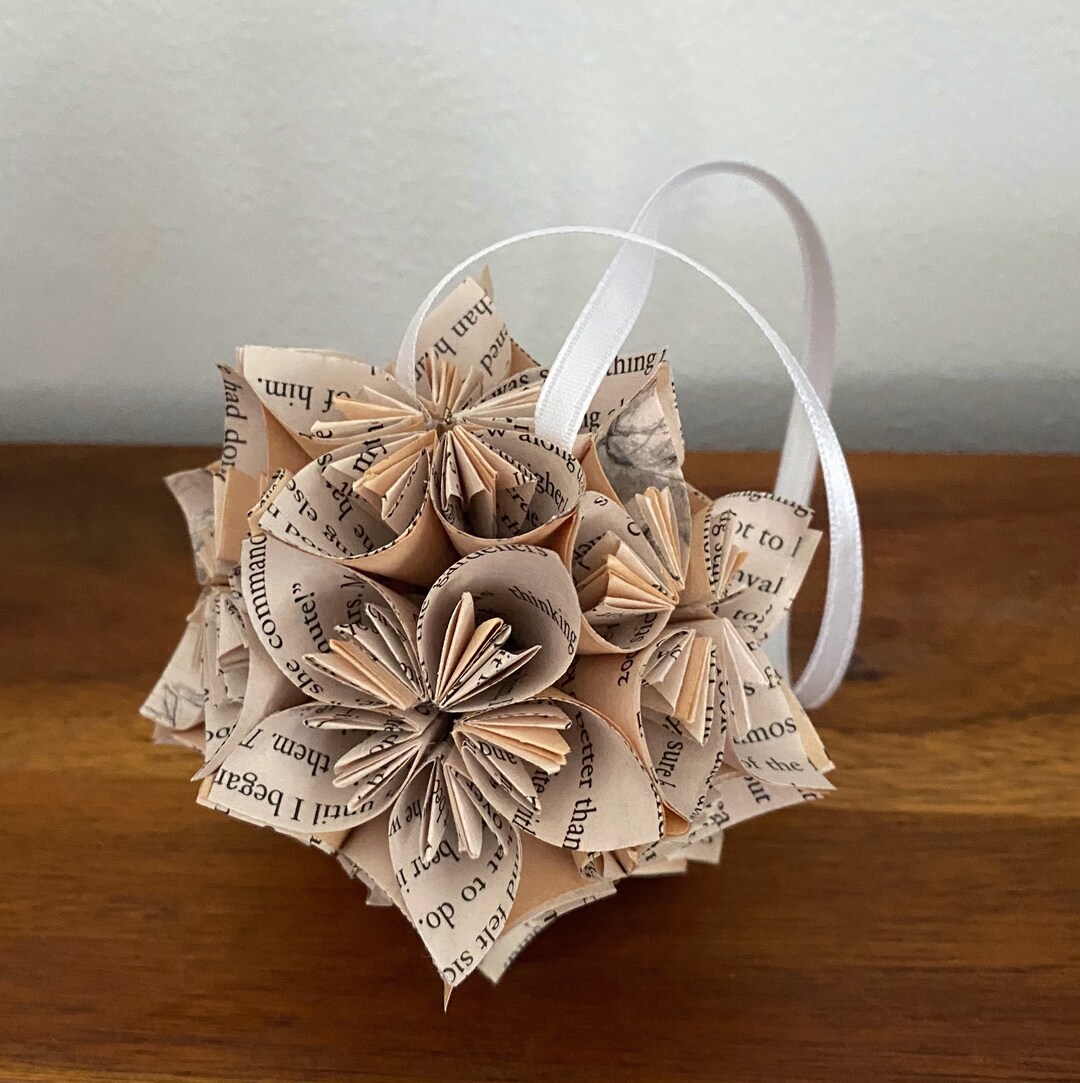 The Secret Garden Book Small Paper Flower Pomander Ornament - Etsy