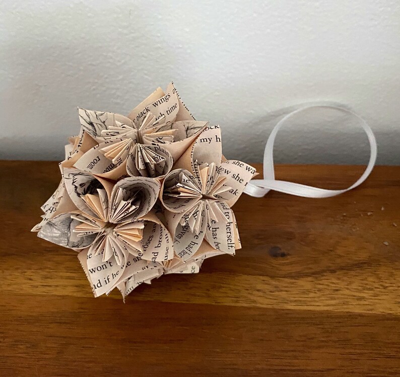 The Secret Garden Book Small Paper Flower Pomander Ornament | Etsy