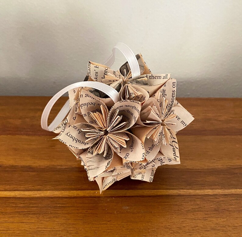 The Secret Garden Book Small Paper Flower Pomander Ornament - Etsy