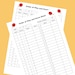 Paper Forms for Table Tennis Singles Tournament Round Robin Planner ...