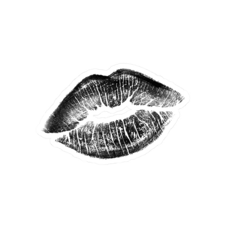 Kiss Sticker, Lips Kiss-cut Sticker, Romantic Love Decal, Valentine's ...