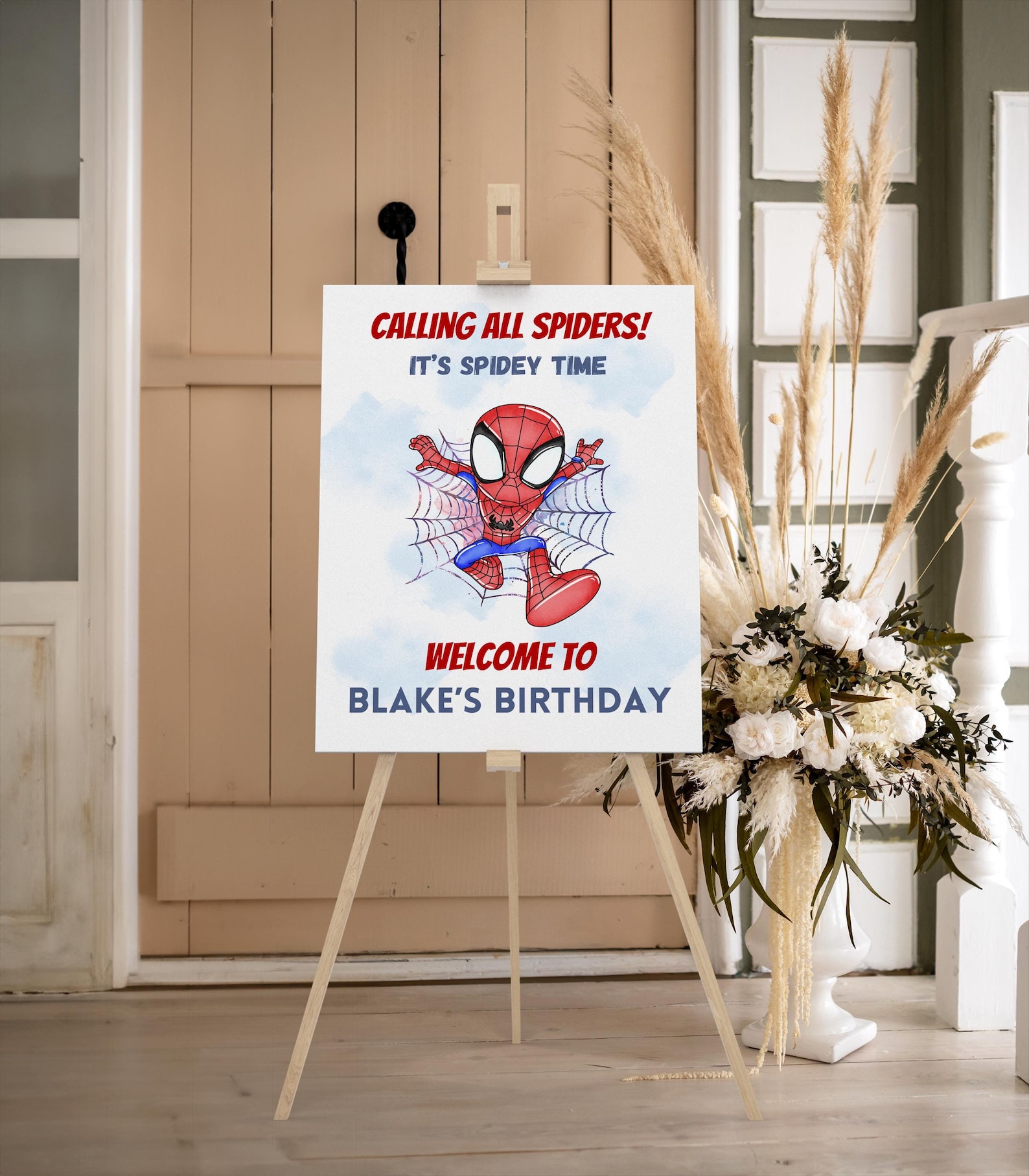 Spidey and His Amazing Friends Birthday Invitation Spiderman Party ...
