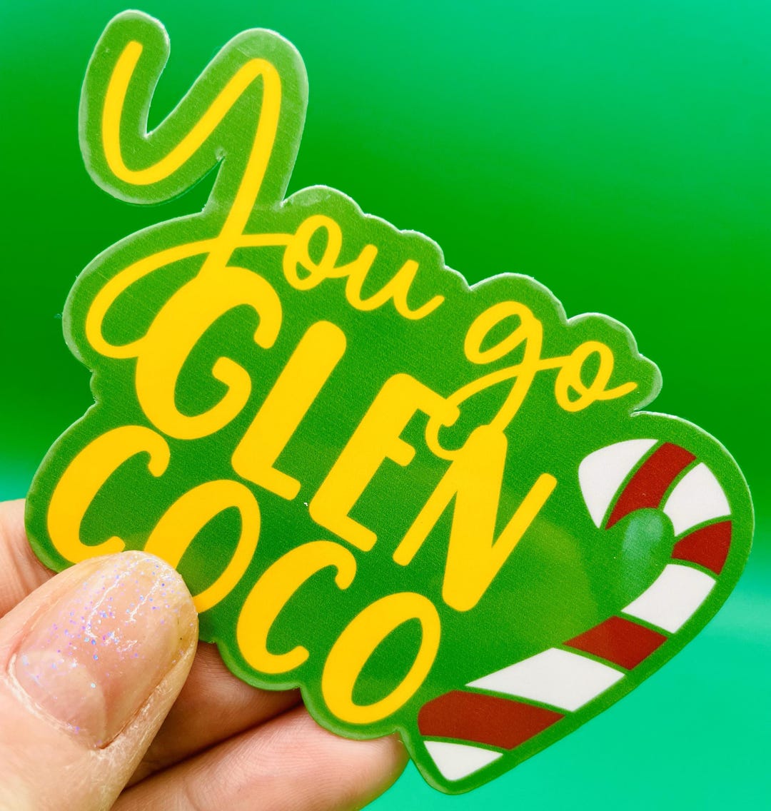 You Go Glen Coco Sticker Large, Shiny - Etsy