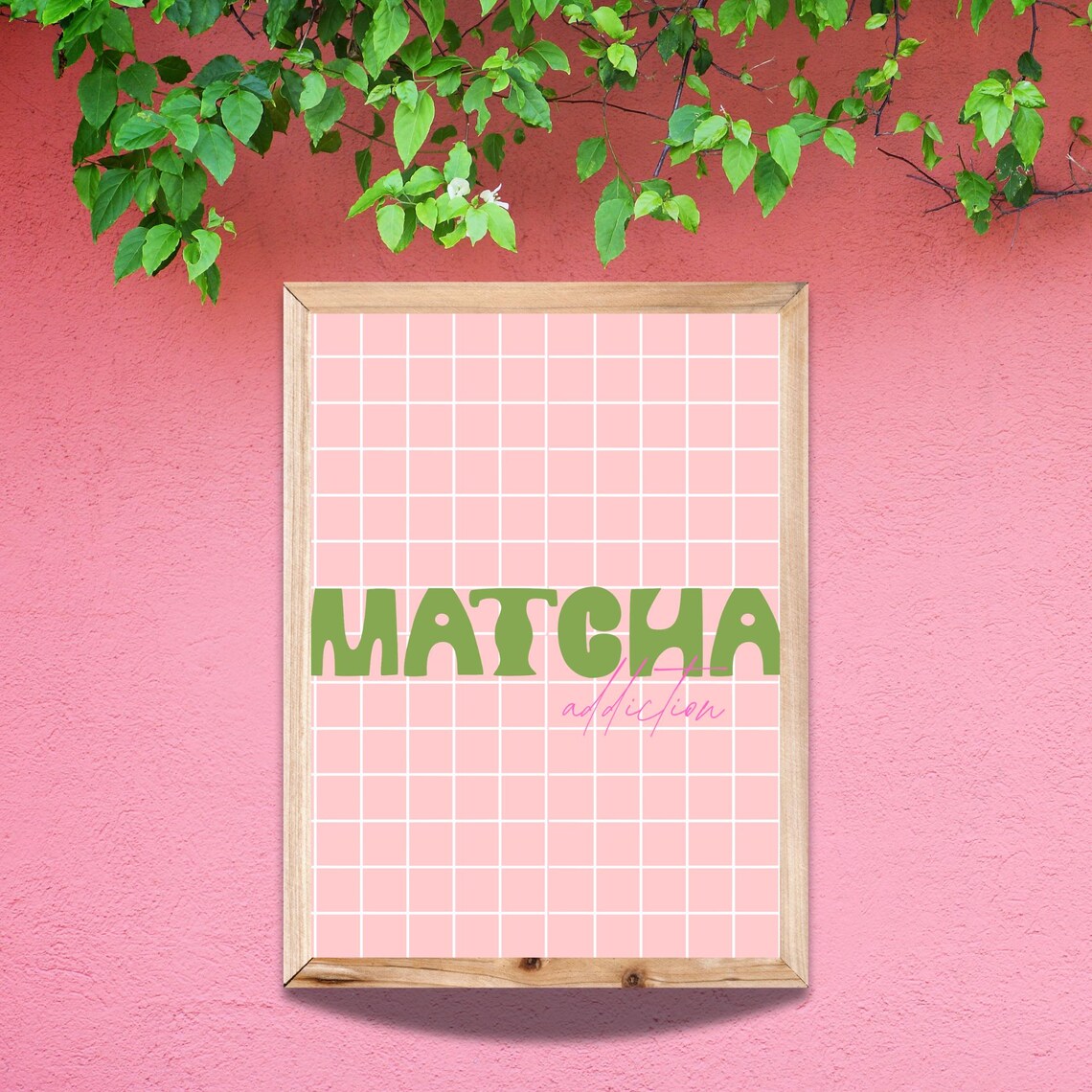 Matcha Addict Poster, Kitchen Wall Art, Modern Kitchen Decor, Matcha ...