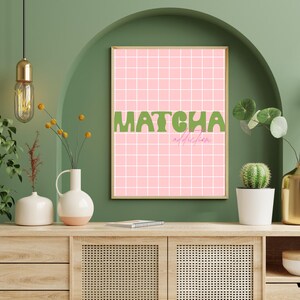 Matcha Addict Poster, Kitchen Wall Art, Modern Kitchen Decor, Matcha ...